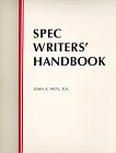 Buy Spec Writers' Handbook: A Textbook and Reference Book for Writing ...