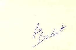 Amazon.com: Bo Belinsky Autographed/Signed 3x5 Card - MLB Cut ...