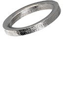 M8 Hinge rings, Brass, (QUANTITY: 40), Brass, Surface: Nickel Plated ...