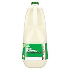 Morrisons Semi Skimmed British Milk, 4 Pints : Amazon.co.uk: Grocery