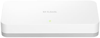 D-Link DGS-1008A 8-Port Gigabit Ethernet Switch, Compact Desktop Housing, Energy-Efficient ...