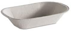 Amazon.com: Chinet Savaday Molded Fiber Food Tray, 1-Compartment, 4 x 6 ...