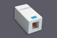 Amazon.com: Datacomm 20-5312 1-Port Surface Mount Box (White) : Electronics