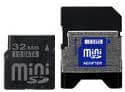 I-O Data SDM-32M/A Mini SD Card & MiniSD Adapter Set : Amazon.com.au ...