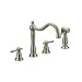 Matco-Norca 8" Brushed Nickel Concealed Deck Plate Kitchen Faucet W ...