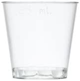 Regalzone Pack x 50 Disposable Stacking Plastic Shot Glass 25ml: Buy ...