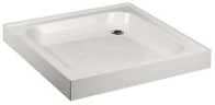 Amazon.com: Just Trays A1180140 White Ultracast 1100 x 800 Shower Tray ...