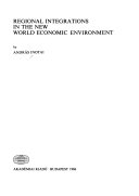 Amazon.co.jp: Regional Integrations in the New World Economic ...