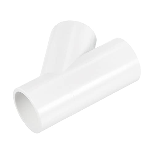 PATIKIL 25mm PVC Pipe Fittings, 1 Pack 3 Way 45 Degree Angle Water ...