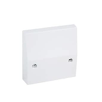 CED 45A White Cooker Outlet Plate Connection Unit, BS5733, Cable Clamp ...