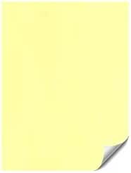50 Sheets A4 Pastel Light Yellow 80GSM Paper - Printer Copier Craft ...