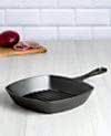 Amazon.com: Goodful 10in Pre-Seasoned Cast Iron Grill Pan: Home & Kitchen