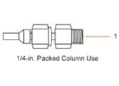 FID/NPD Adapter, for 1/4 inch Packed Columns: Amazon.com: Industrial ...