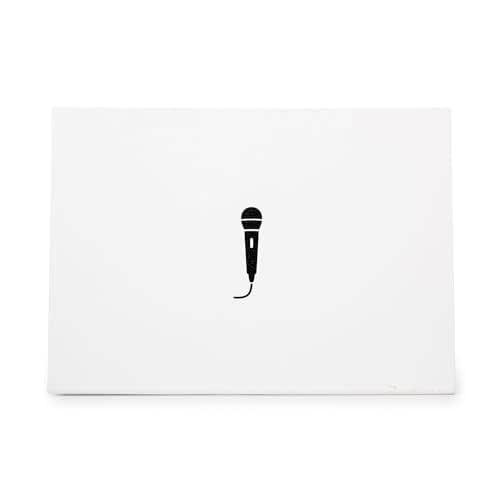 Amazon.com: Microphone Rock And Roll Music, quality rubber stamp, ideal ...