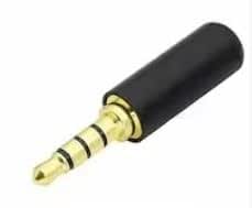 Erh India 1 Pc 3.5 mm Stereo Aux Pin 4 Pole Metal for Audio Mixing and ...