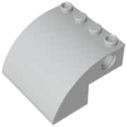 Klassische Ziegel GDS-90114 Slope, Curved 4 x 4 x 2 with Holes ...