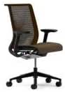 Amazon.com: Steelcase Think 465 Work Root Beer Chair, 3-D Knit Back ...
