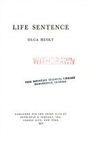 Life sentence: Hesky, Olga: 9780385000901: Amazon.com: Books