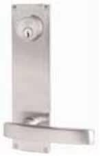 Emtek Products Passage Single Keyed Modern Brass Sideplate Lockset ...