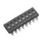 DMR08, Switch DIP Off ON SPST 8 Recessed Slide 0.025A 24VDC Gull Wing ...