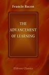 The Advancement of Learning: Francis Bacon: Amazon.com: Books