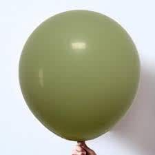 Party Port 24" Retro Green/Olive Green Balloons Sage Green Retro ...