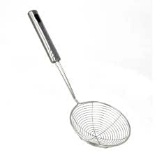 Buy Stainless Steel deep Fry laddle jhara with Handle for Kitchen ...