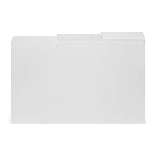 Snapklik.com : Legal File Folders - White 100 Pack Made In America 1/3 ...