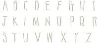Amazon.com: Sticks Uppercase Letters Stencil - 1-1/2 Inch Lettering ...