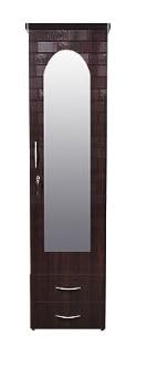 WOODENYA Wardrobe Brick Textured Engineered Wood Single Door Wardrobe ...