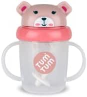 TUM TUM Tippy Up Free Flow Sippy Cup (No Valve), Sippy Cup for Toddlers, 200ml, BPA Free (Betsy ...