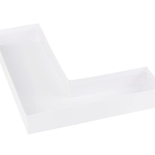 WENPACK 30.5cm Fillable Cardboard Letter Shaped Box Clear Cover Sweets ...