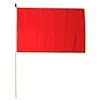 Amazon.com: 12x18 Red Stick Flag mounted on a 24 inch wooden stick ...