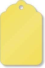 Amazon.com : Merchandise Tags, Yellow #9 (3-1/4" x 2"), Hole-No String ...