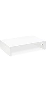Amazon.com: TEAMIX 2 Pack White Monitor Stand Riser - 20 inch, Wooden ...