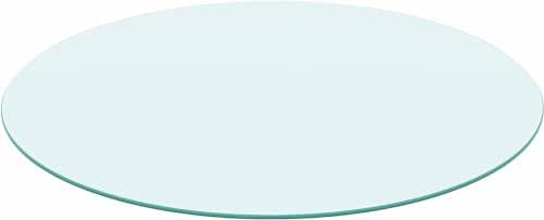Amazon.com: 15" Inch Round Glass table top - 1/4" Thick - Pencil Polish ...