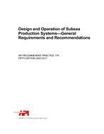 API RP 17A Design and Operation of Subsea Production Systems-General ...