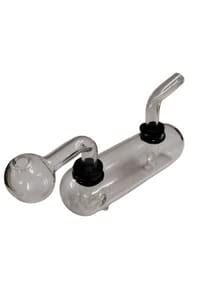 MFT CLEAR GLASS STEAM ROLLER SMOKING OIL BURNER PIPE : Amazon.in: Home ...