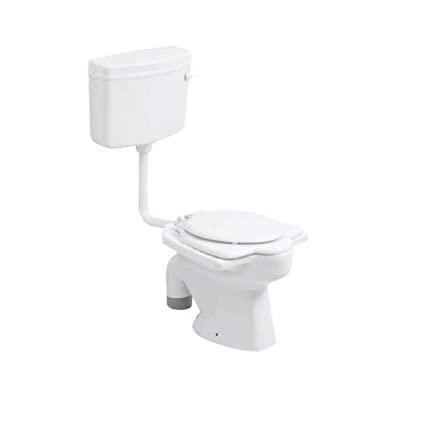 Anglo Indian Commode/Water Closet S Trap - White with Normal Seat Cover ...