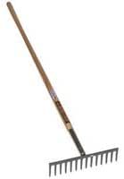 Amazon.com : 14 TINE FORGED STONE RAKE 66 HARDWOOD HANDLE : Patio, Lawn ...