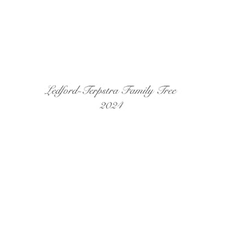 Ledford-Terpstra Family Tree: 2024: Amazon.co.uk: McKeeth, Andrew ...