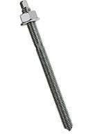 M20 x 230mm Threaded Rod Anchors with washers and Nuts, Stainless Steel ...