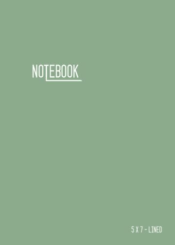 Amazon.com: Notebook Lined 5x7: Small Journal Notebook with Date and ...