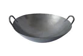A Z Collection Chinese Kadai for Noodles | Iron Chinese Wok with Double ...