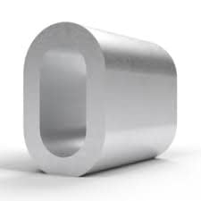 30-Pack Aluminum Oval Ferrule for 3mm WireRope (1/8inch) – For Loop ...