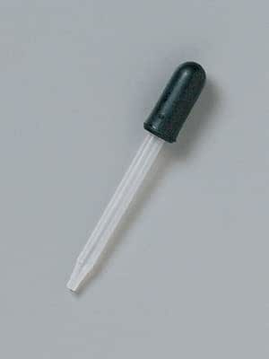 Pack of 6 Plastic droppers 99mm Length with Rubber Bulbs for Biology ...