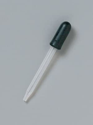 Pack of 6 Plastic droppers 99mm Length with Rubber Bulbs for Biology ...