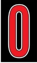 Amazon.com - EZ Line Vinyl Decals for Cars Windshield Large Number ...