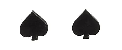 Amazon.com: 8mm Black or Red Playing Card Suit Studs Made From Plant ...