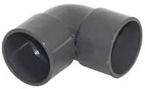 Solvent 40mmm Grey Flexible Pushfit Elbow 90 Degree Knuckle Bend-40mm ...